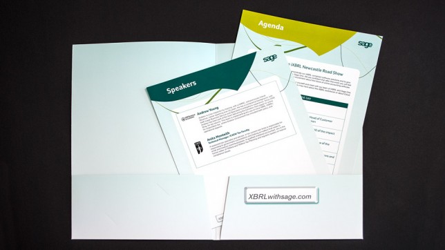 Conference Folder Design – London, Cheshire, Cambridge UK