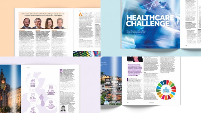 Business School Magazine Design – London, Cheshire, Cambridge