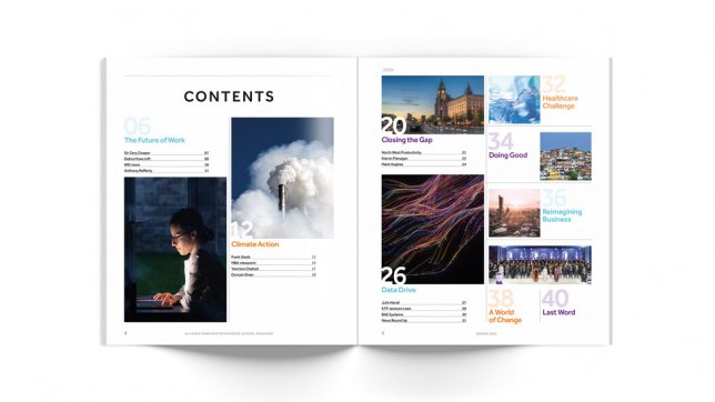Business School Magazine Design – London, Cheshire, Cambridge