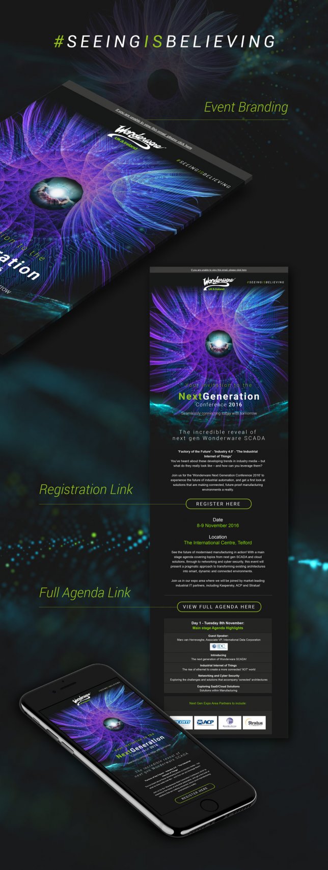 Email Invitation Design – London, Cheshire, Cambridge UK