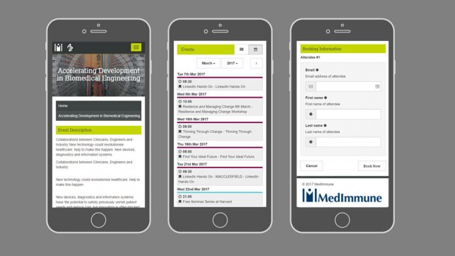 Event Management Application – London, Cheshire, Cambridge UK