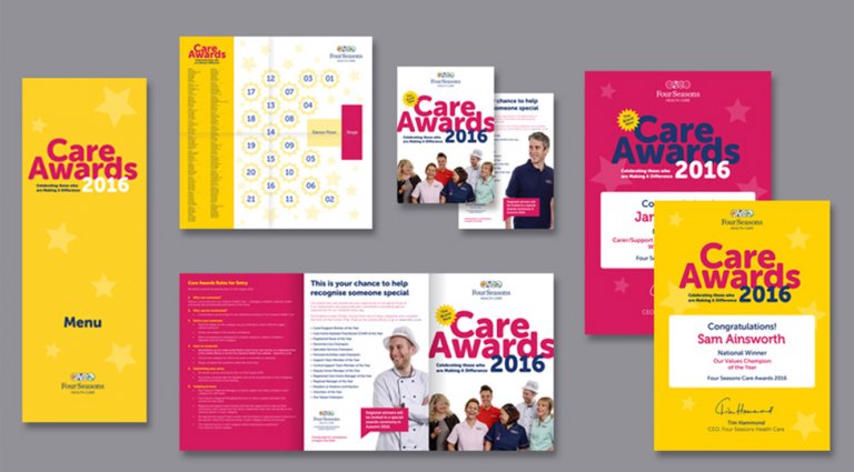 Internal Awards Collateral Design – London, Cheshire, Cambridge
