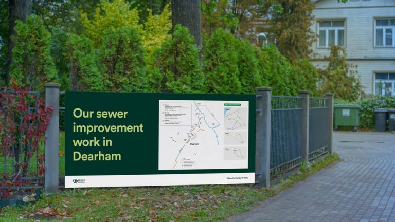 Public Information Hoarding Design – London, Cheshire UK
