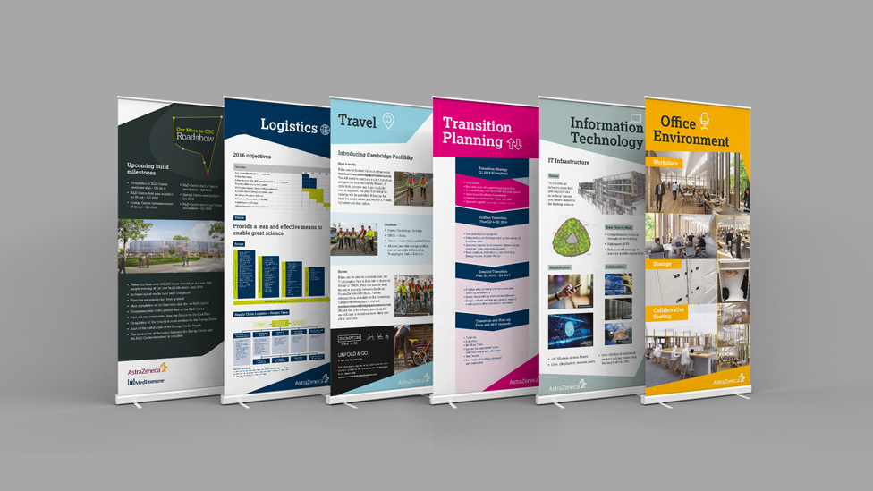 Roadshow Collateral Design – London, Cheshire, Cambridge UK
