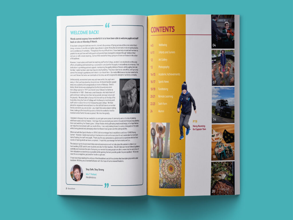 School Magazine Design – London, Manchester, UK
