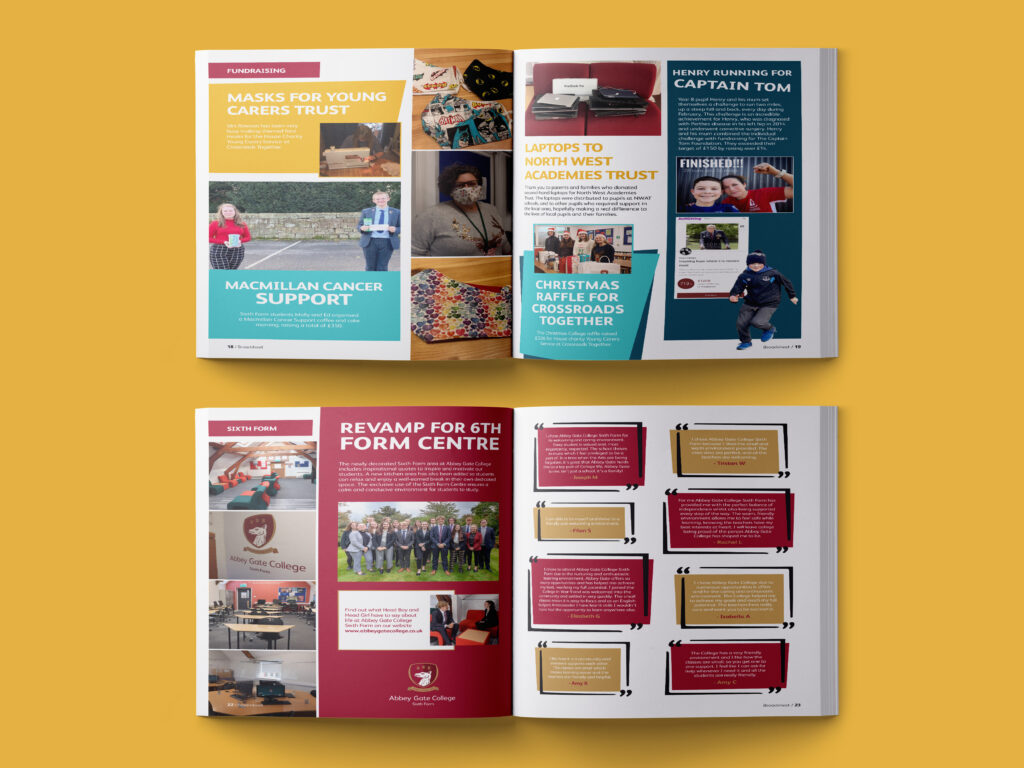 School Magazine Design – London, Manchester, UK