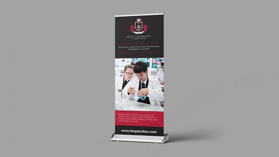 School Pull-up Banners – London, Cheshire, Cambridge UK