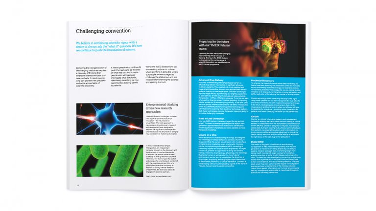 Science Brochure Design – London, Cheshire, Cambridge UK