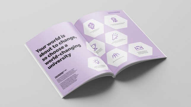 University Prospectus Design – London, Cheshire, Cambridge UK